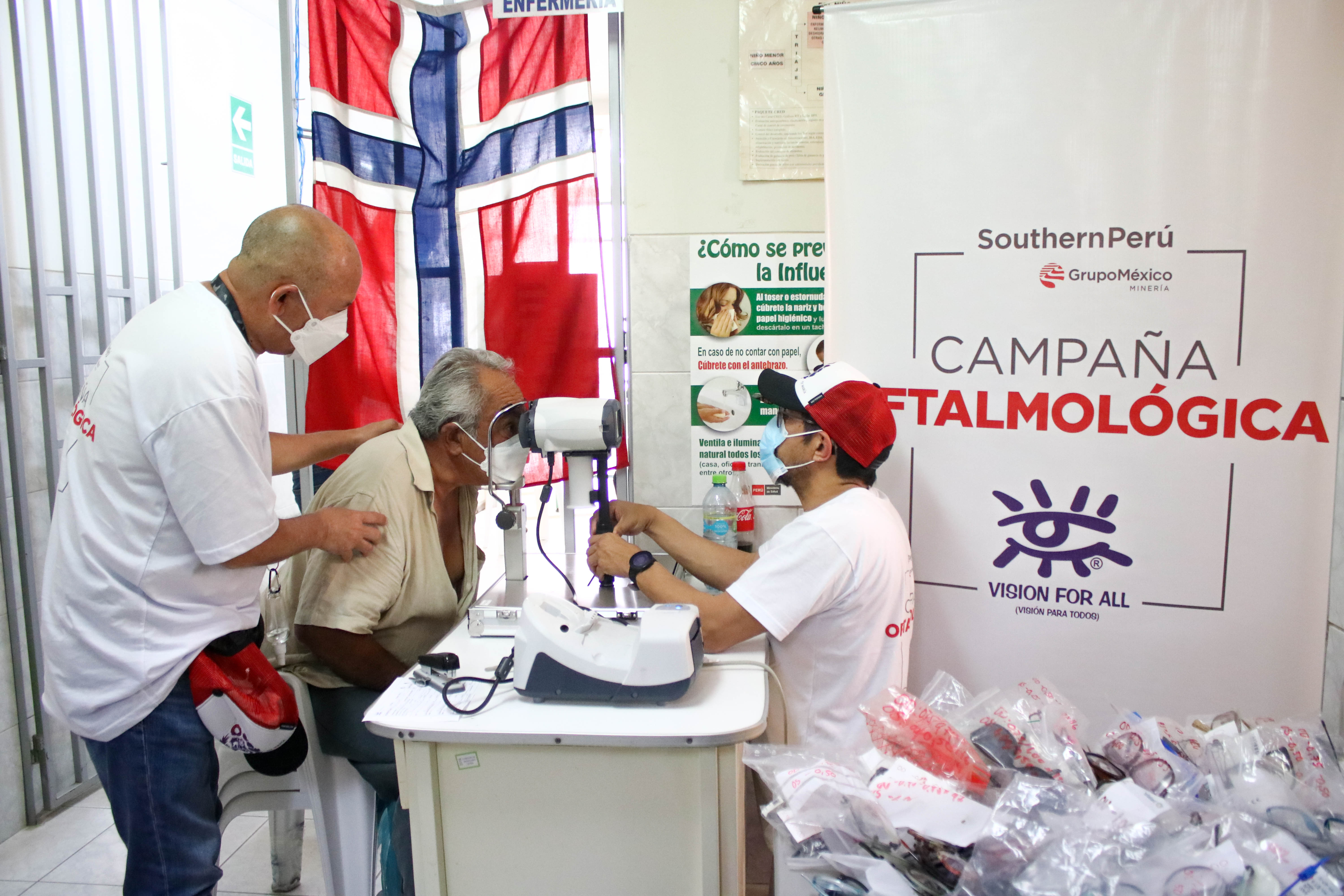 Southern Perú junto a la ONG VisionForAll, Centros de Salud, y Pensión ...